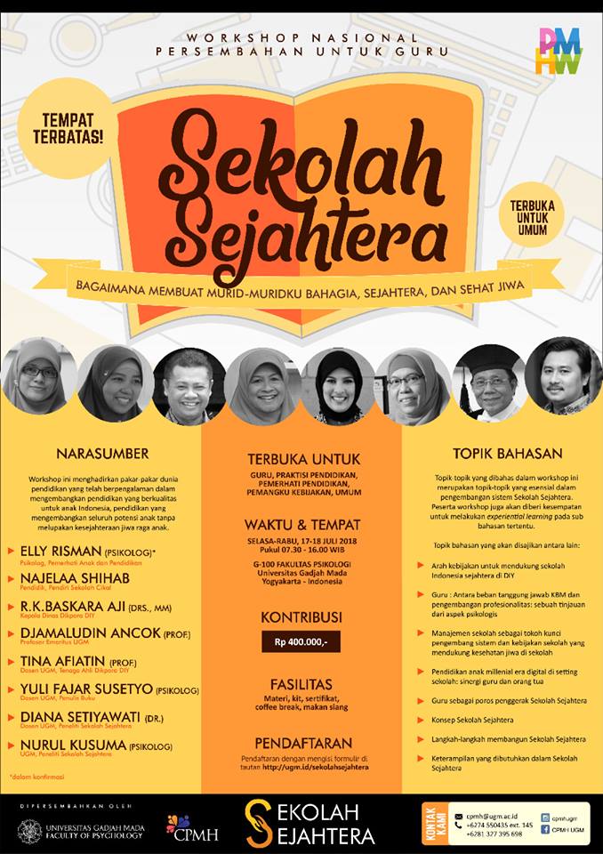 National Workshop Sekolah Sejahtera: Systemic Approach of School-Based ...