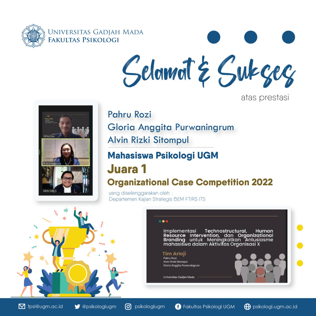 Tim Arloji Sukses Meraih Juara 1 dalam Kompetisi Organizational Case Tingkat Nasional – Fakultas ...