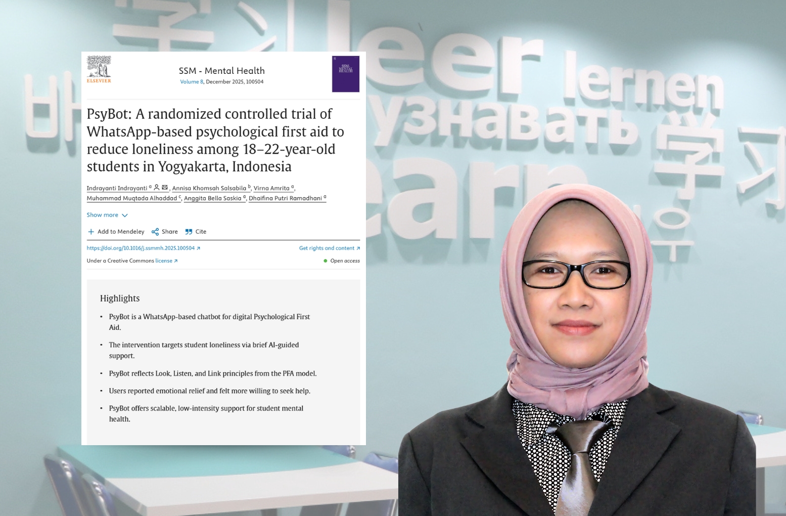 Dari Medali Emas PIMNAS hingga Publikasi Internasional: Inovasi PsyBot Karya UGM – Fakultas ...